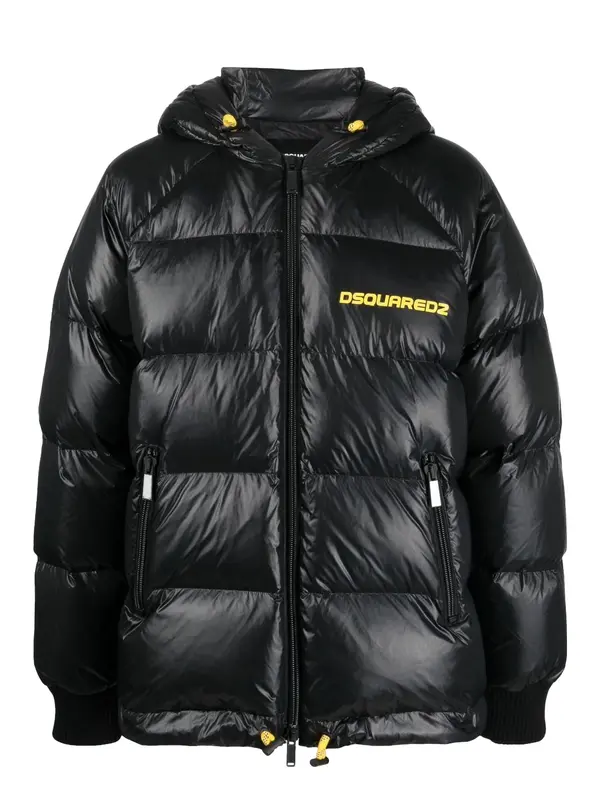 Dsquared2 Chest Logo-print Padded Jacket - Black