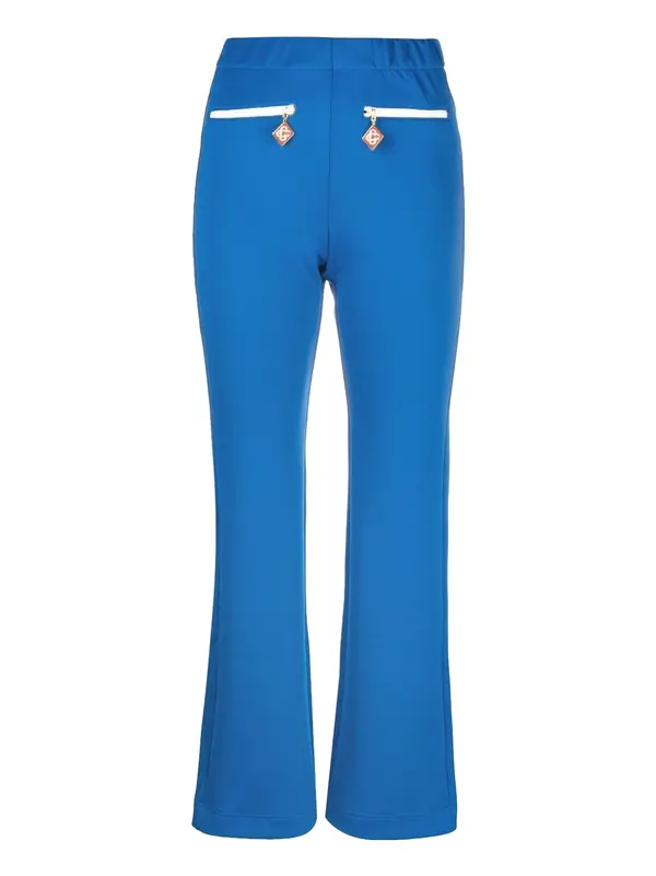 Casablanca Logo-charm Flared Trousers - Blue