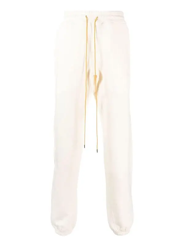 Rhude Cotton Drawstring Track-pants - White