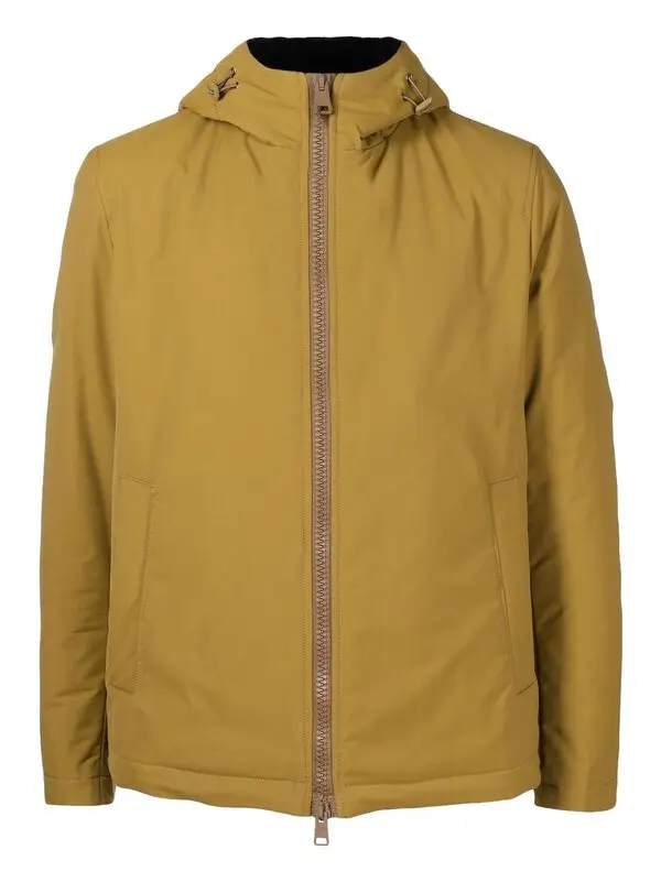 Herno Hooded Zip-up Jacket - Brown