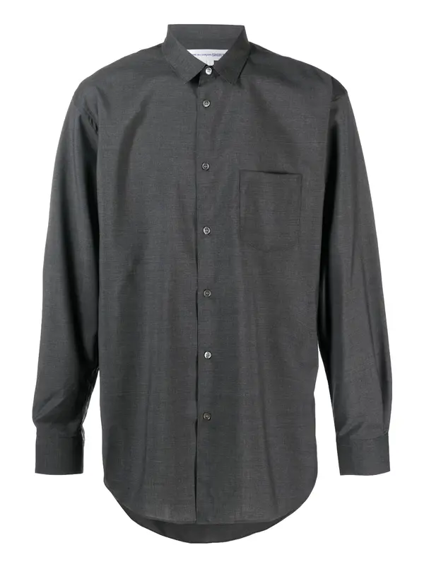 Comme Des Garçons Chest Patch-pocket Shirt - Grey