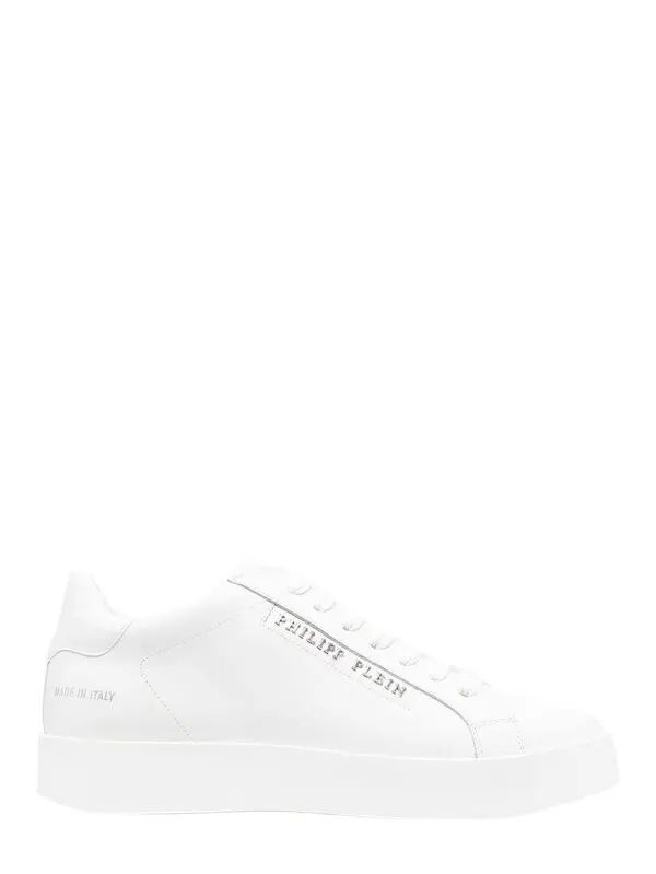 Philipp Plein Low-top Leather Sneakers - White