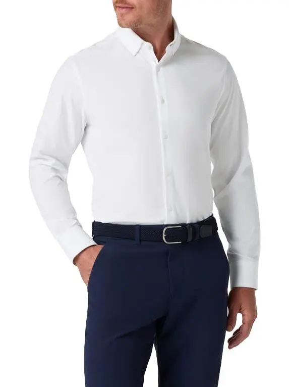 Mizzen+main Leeward Solid Button-up Shirt - White Solid