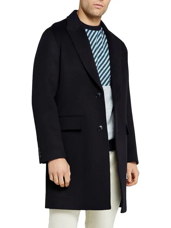 Ted Baker London Raydon Wool Coat - Navy