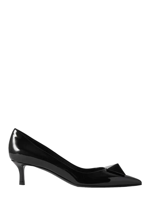 Valentino Garavani One Stud 50 Patent-leather Pumps - Black