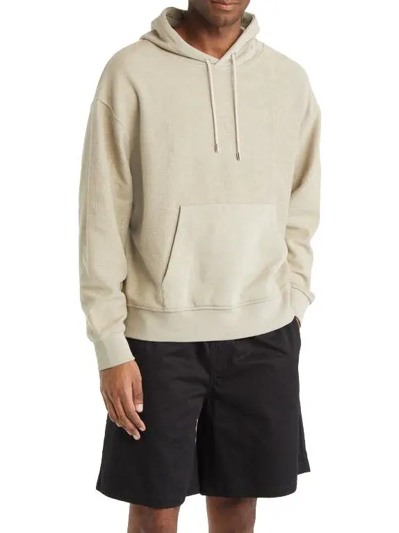 FRAME Reversed French Terry Hoodie - Deep Fog