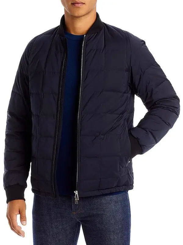 Theory Varet Quilted Bomber Jacket - Baltic
