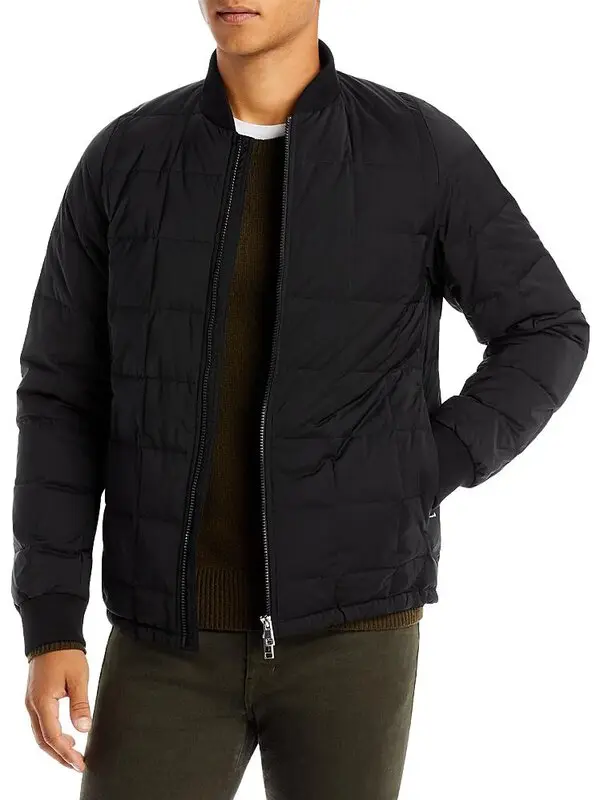 Theory Varet Quilted Bomber Jacket - Black