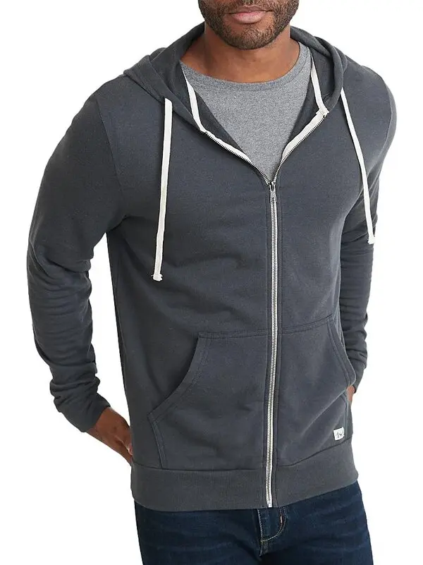 Marine Layer Afternoon Front Zip Hoodie - Asphalt