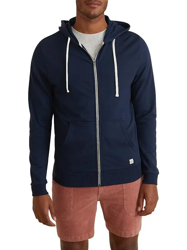 Marine Layer Afternoon Front Zip Hoodie - True Navy