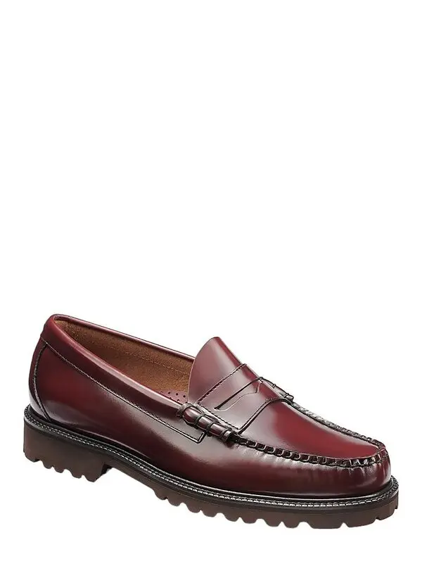 G.H.BASS G.h. Bass Larson Lug Penny Loafers - Wine