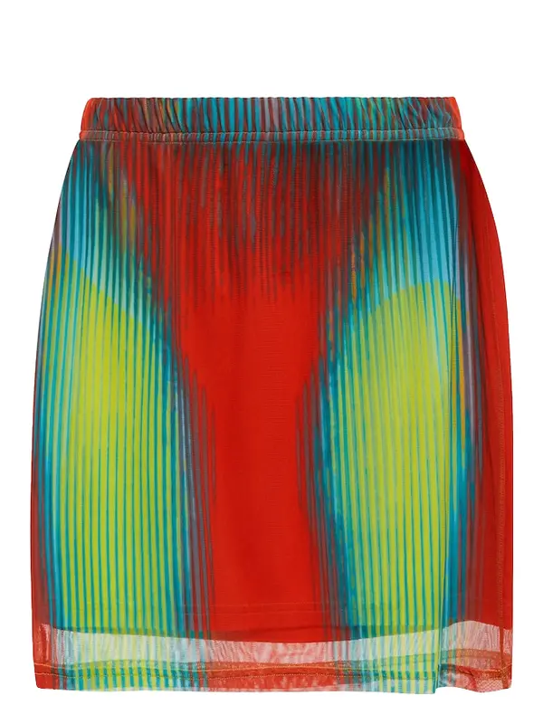 Y/project X Jean Paul Gaultier Printed Miniskirt - Multicoloured