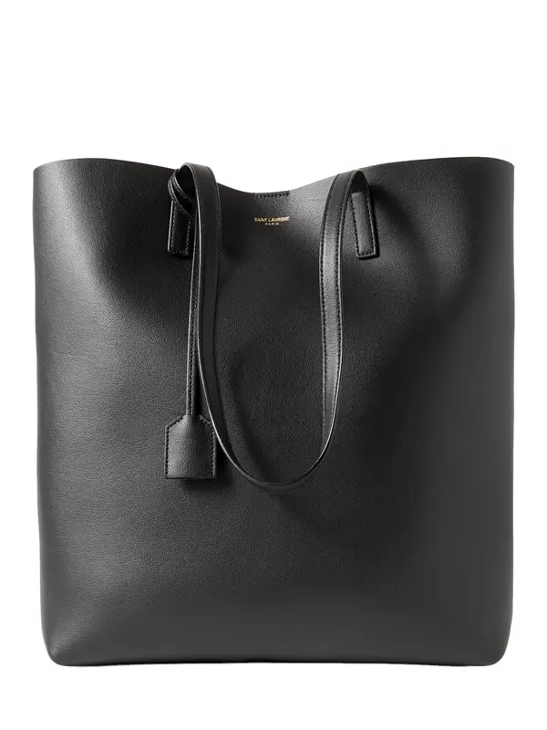 Saint Laurent North/south Large Leather Tote - Black