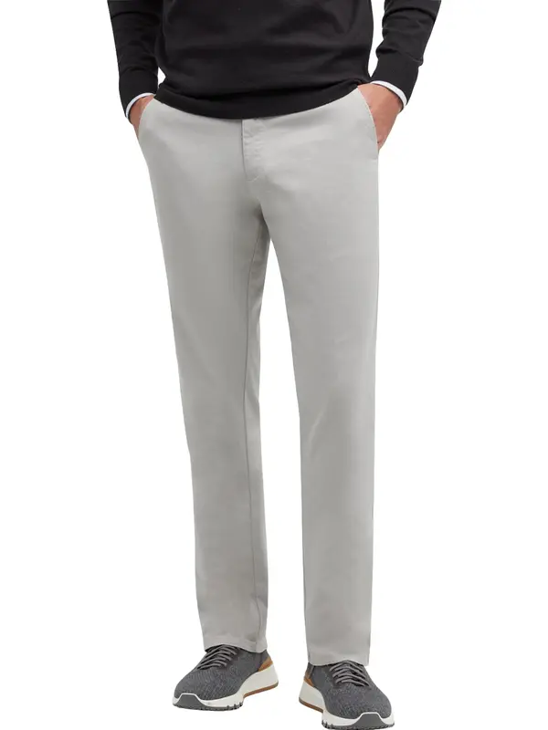 Peter Millar Pilot Flat Front Trousers - Mountain Grey