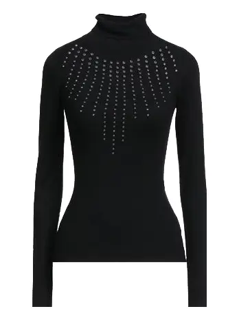 John Richmond Turtleneck Top With Appliqués - Black