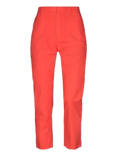 DONDUP Tapered Cotton-blend Pants - Red