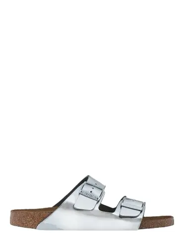 BIRKENSTOCK Leather Sandals - Silver
