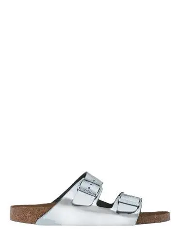 BIRKENSTOCK Leather Sandals - Silver