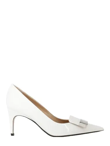 SERGIO ROSSI Leather Pumps - Off White
