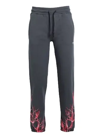 PHOBIA ARCHIVE Pants With Red Lightning Pants Size Cotton - Grey