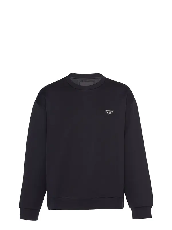 Prada Tech Felpa Sweatshirt - Nero