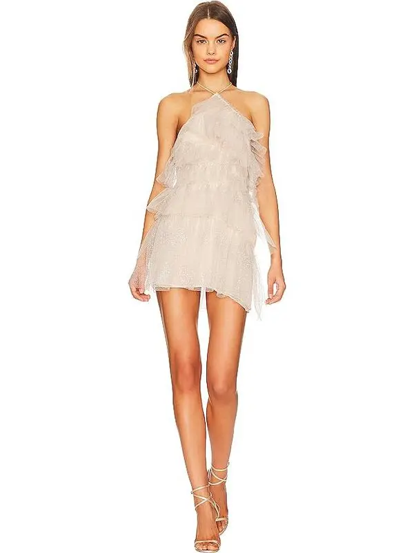 THE BAR Lou Dress - Sparkle Nude