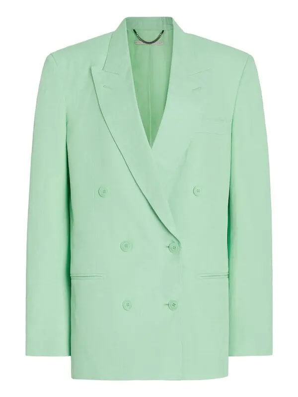 Stella McCartney Oversized Double-breasted Blazer - Green