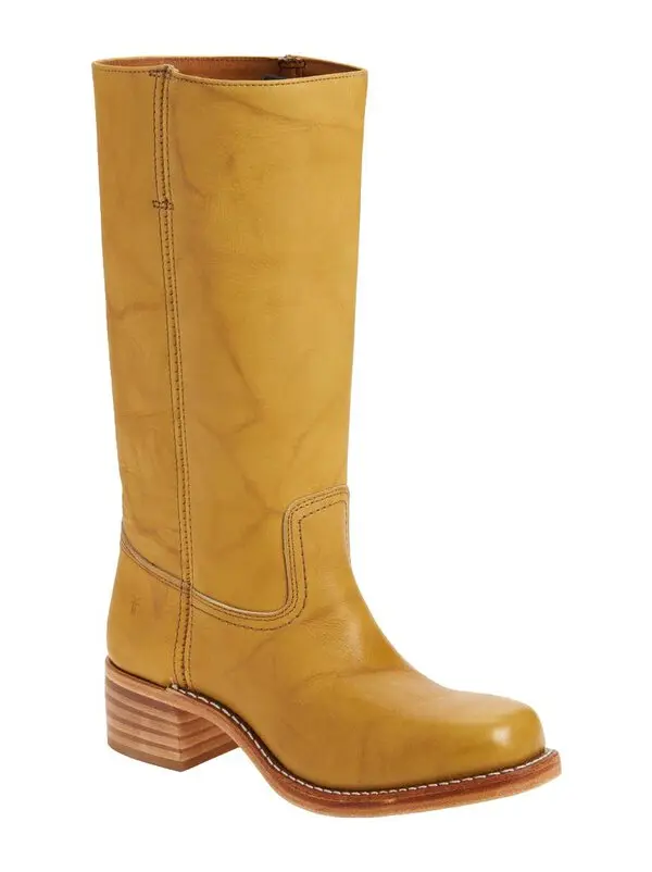 Frye Campus Knee High Boot - Banana - Montana Leather