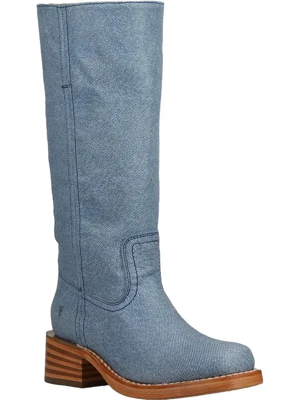 Frye Campus Knee High Boot - Sky Blue