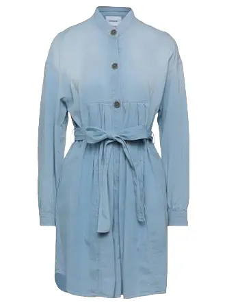 DONDUP Mini Shirt Dress - Blue
