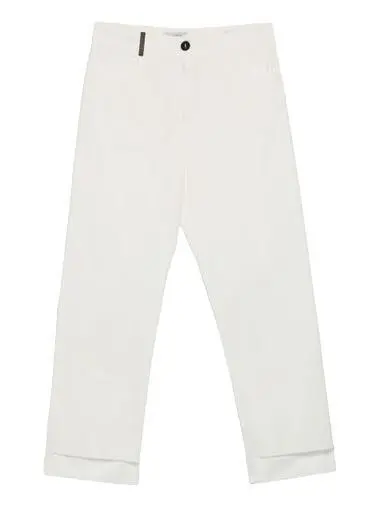 Peserico Pants Size Cotton, Elastane - White