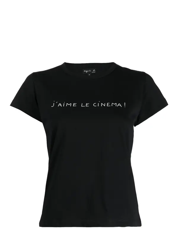 AGNES B. Graphic T-shirt - Black