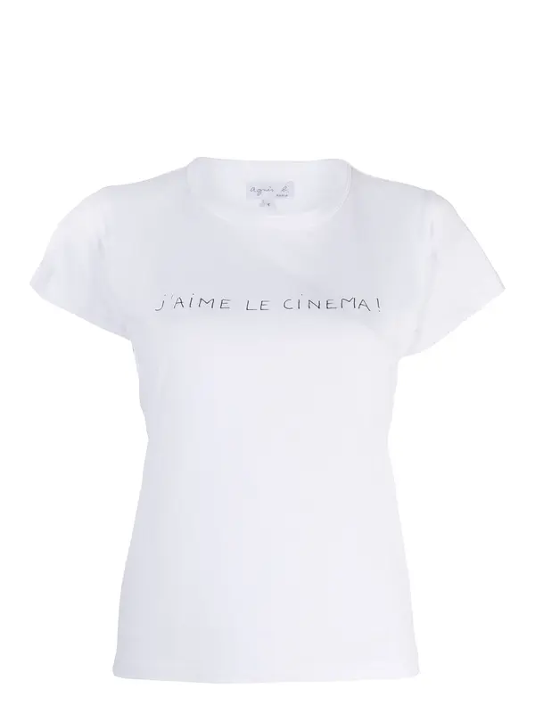 AGNES B. Cotton T-shirt - White