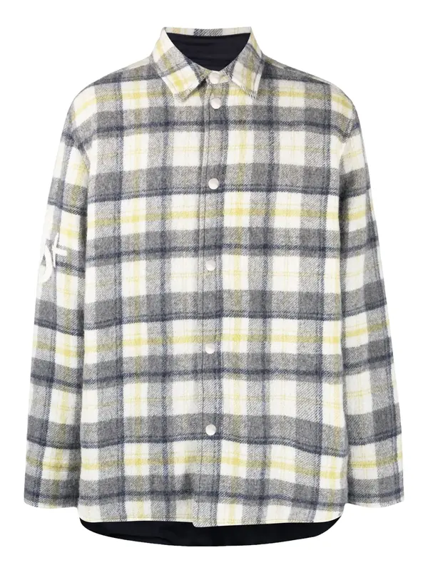 JIL SANDER Checked Shirt Jacket - White