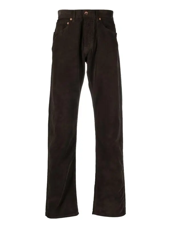 PRESIDENT’S Straight-leg Corduroy Trousers - Brown