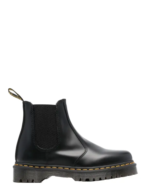 Dr. Martens Leather Round-toe Boots - Black