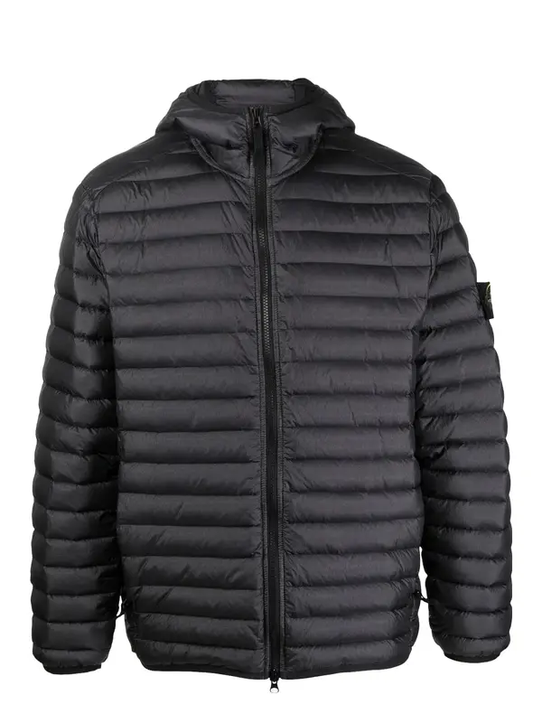 Stone Island Quilted Down Jacket - Black