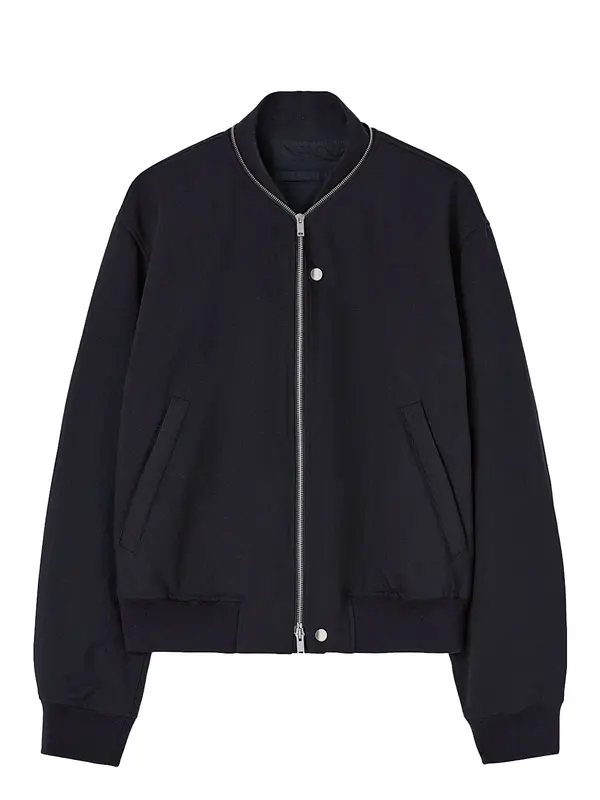 JIL SANDER Zip-up Bomber Jacket - Blue
