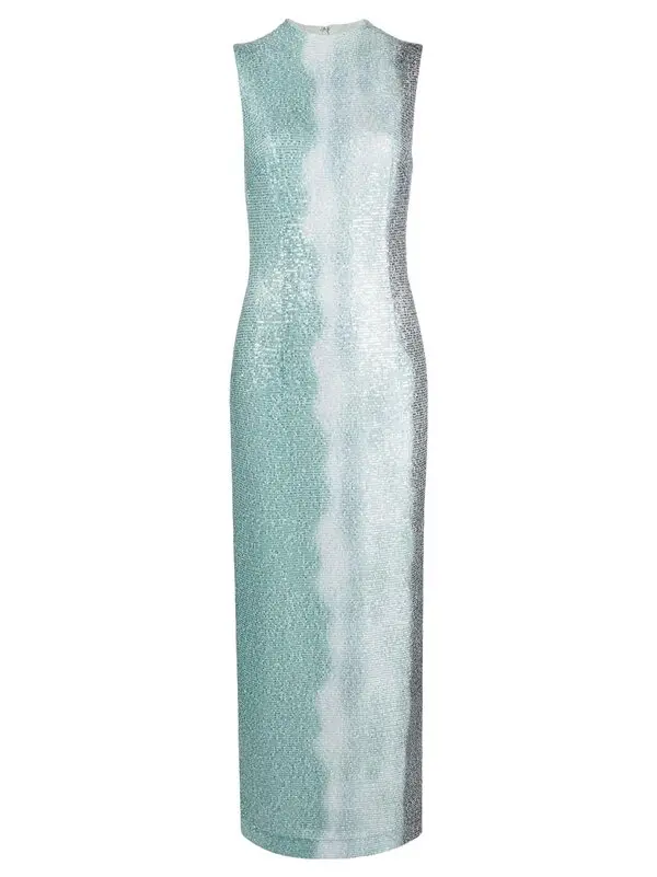 16Arlington Mira Sequinned Maxi Dress - Green