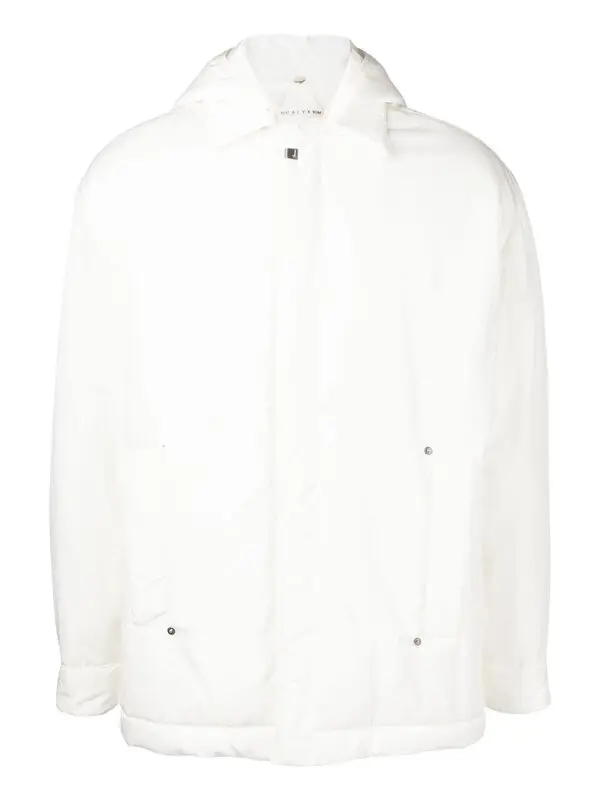 1017 Alyx 9sm Padded Hooded Jacket - White