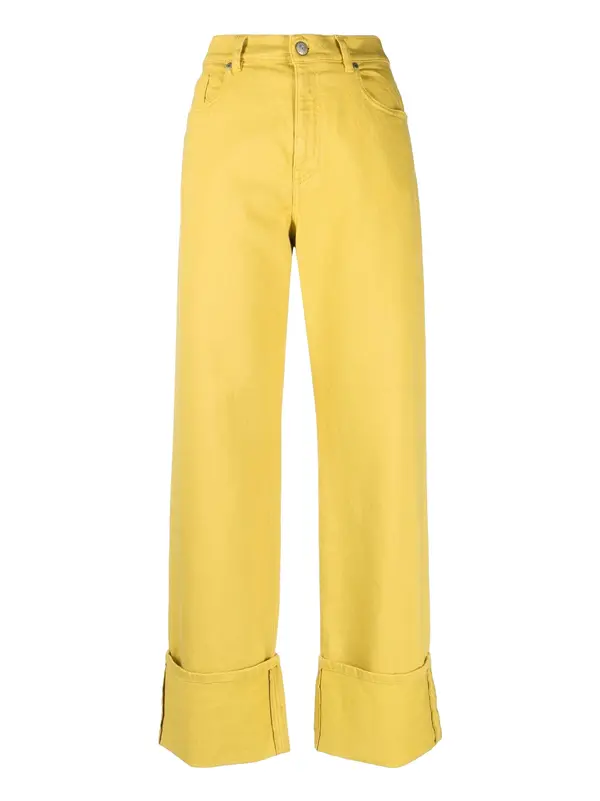 P.a.r.o.s.h Straight-leg Trousers - Yellow