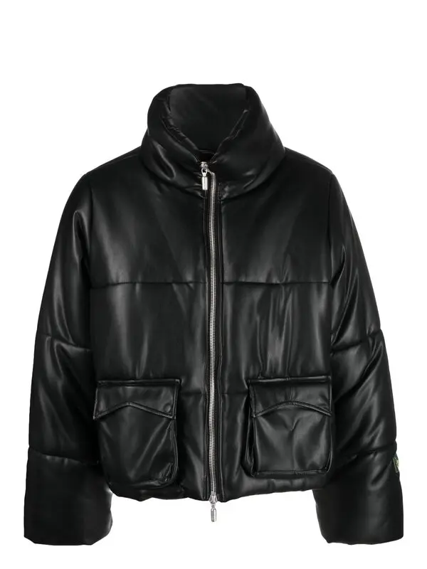 Rhude Padded Zip-up Jacket - Black