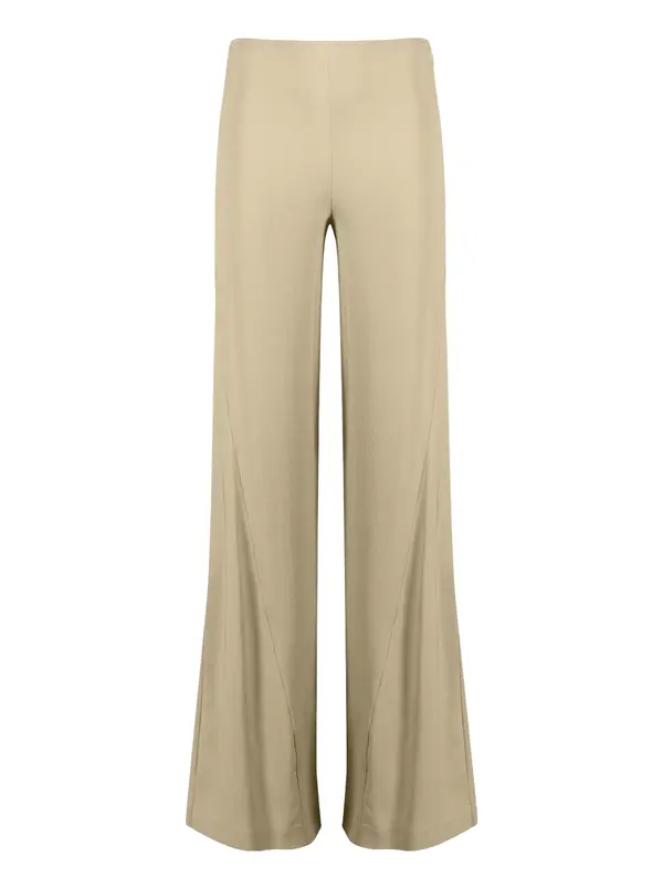 Jacquemus Le Pantalon Soffio Flared Trousers - Neutrals