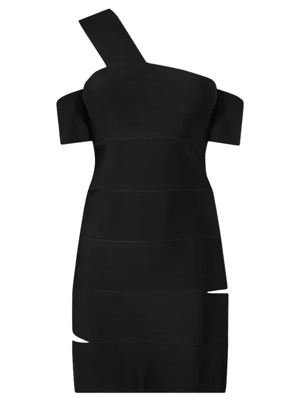 Alexander McQueen Cut-out Mini Dress - Black