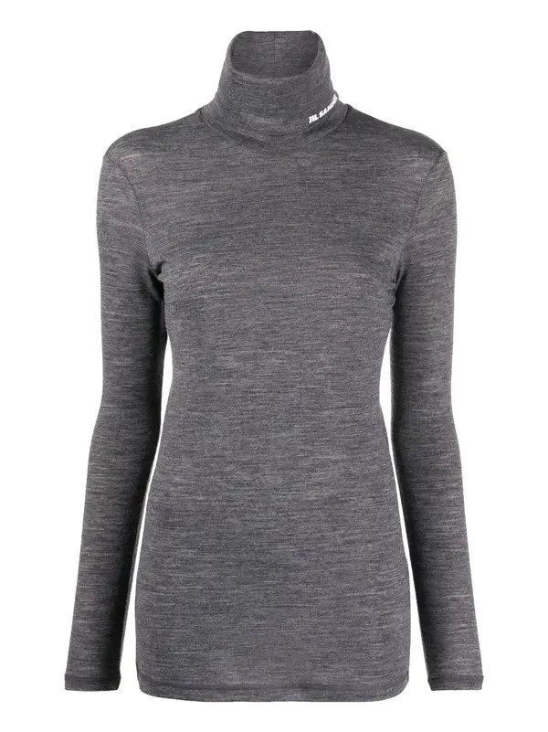 JIL SANDER Fine-knit Top - Grey