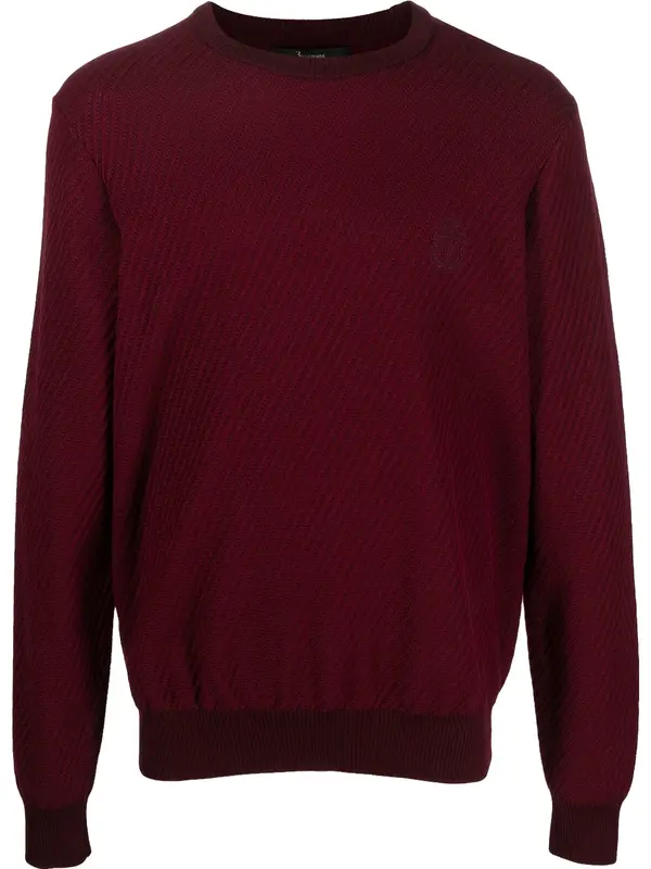 BILLIONAIRE Round-neck Knit Jumper - Red