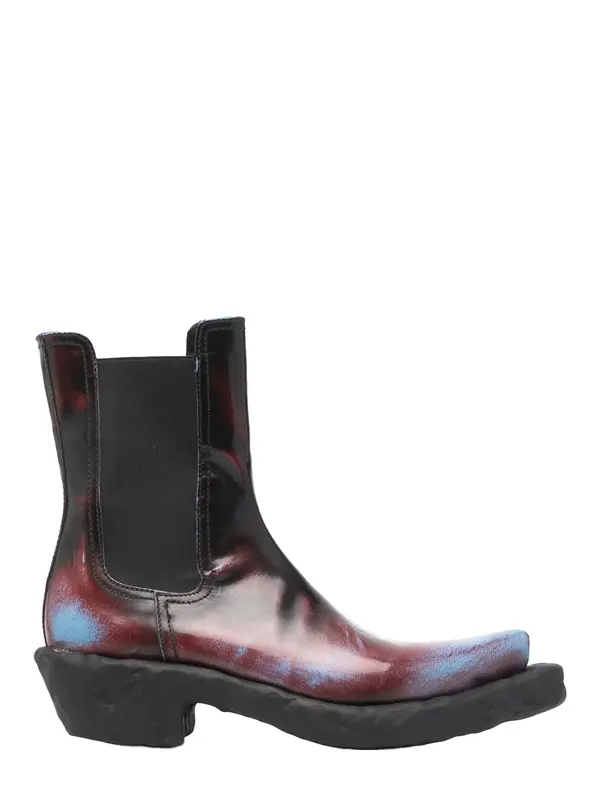 Camper Venga Leather Ankle Boots - Black