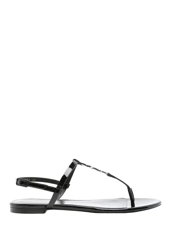 Saint Laurent Cassandra Sandals - Black