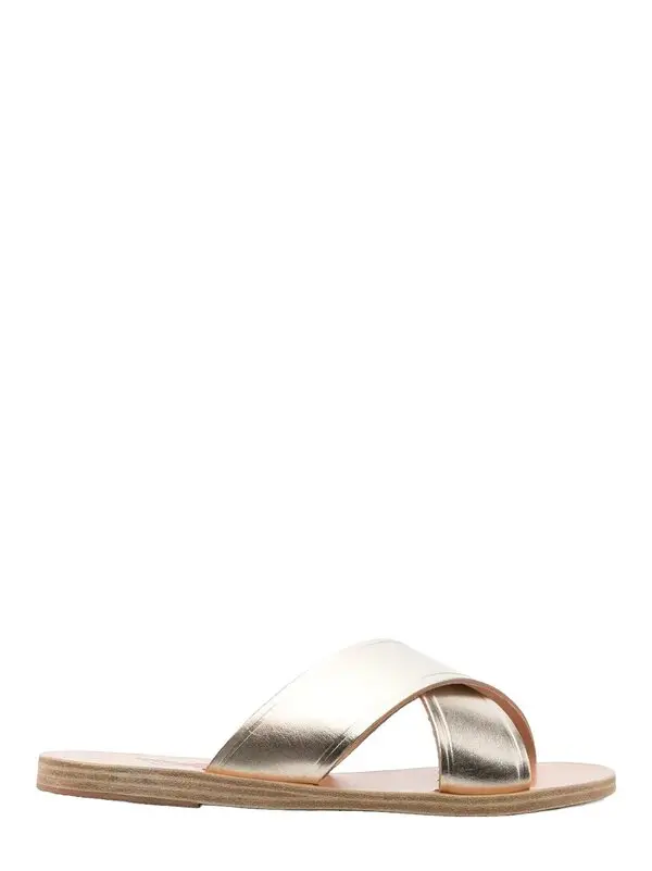 ANCIENT GREEK SANDALS Thais Metallic Sandals - Gold