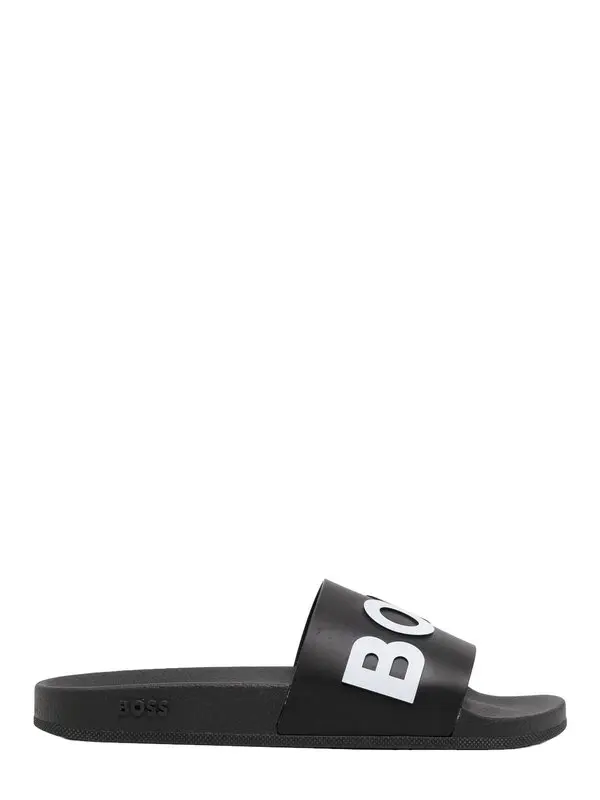 Hugo Logo-print Slides - Black